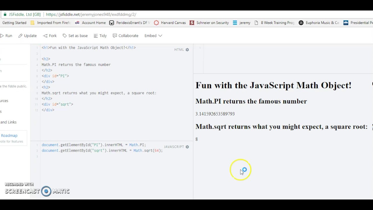 JavaScript Math Object Presentation