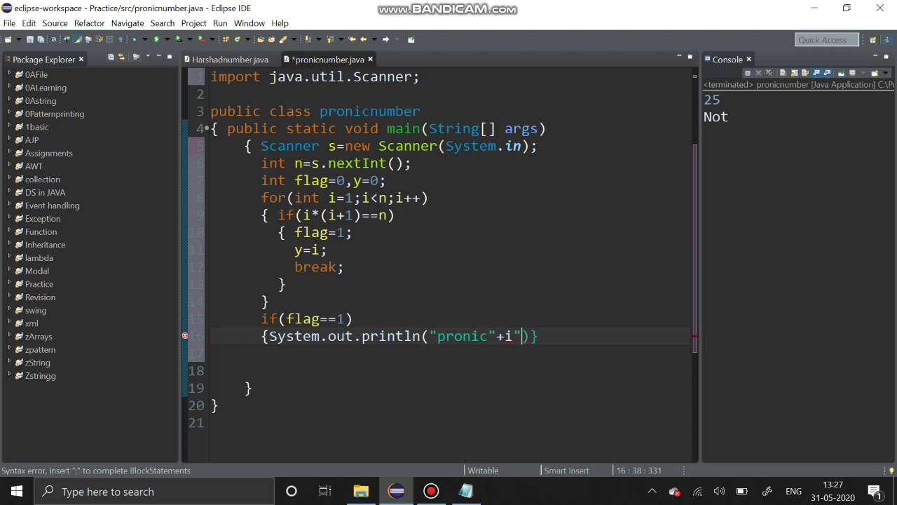 Pronic number computation | Solved Using Java | Any Doubts Post the Comments