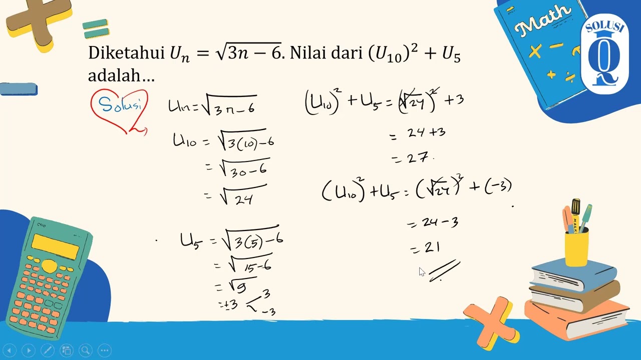 DETERMINING THE VALUE OF A TERM IF THE FORMULA FOR THE NTH TERM IS KNOWN AND APPLICATION OF THE P...