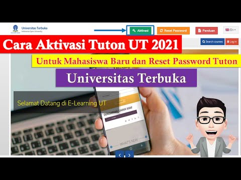 cara aktivasi tuton ut mahasiswa baru 2021. tutorial online universitas terbuka