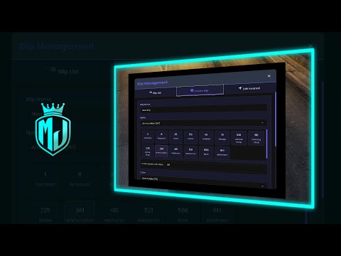 [FREE] 📍 Advanced Blip Manager with UI + Whitelist System | QBCORE | MJ DEVELOPMENT