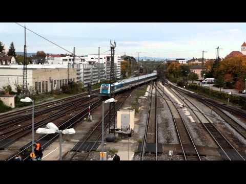 Alex Zug fährt in den HBF Regensburg ein