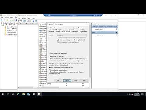 Working with certificate templates