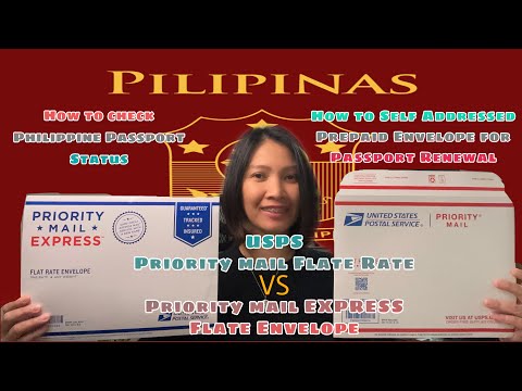 How to Check Philippine Passport Status US| USPS Prepaid Envelope Passport Renewal|Track USPS Online