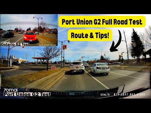 Port Union G2 Road Test | Ontario G2 License Exam | Full Route & Tips