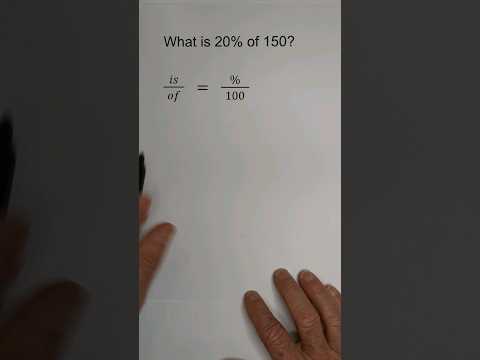 What is 20% of 150?