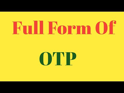 OTP Ka Pura Name kya hai || Full Form of OTP || What is The Full Name of Otp #Fullform #Thedutyfaith