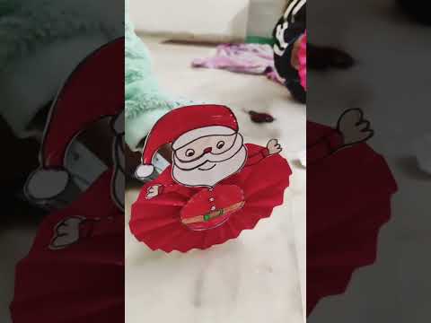 merry Christmas santa claus making art activity #Christmas #art