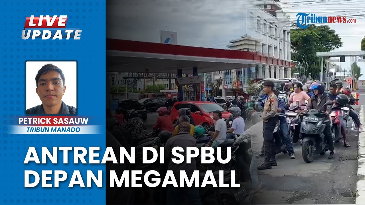 Motor hingga Mobil Mengantre Panjang Mengular di SPBU Depan Megamall ...