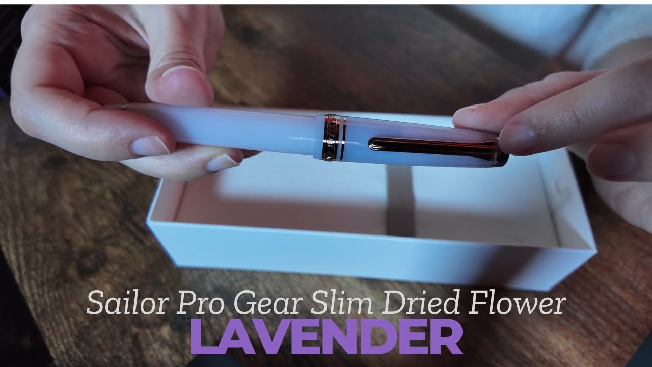 New Pen Day, Unboxing Sailor Pro Gear Slim Dried Flower Lavender
