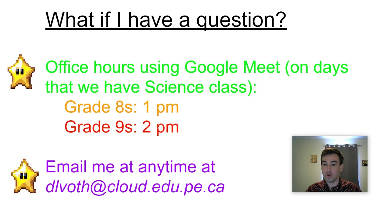 Welcome (back) to Science Class!