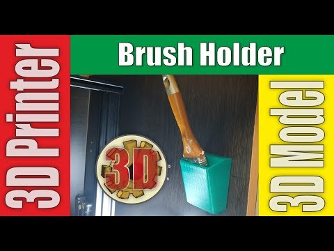 Free STL file Brush Holder 🧞‍♂️・3D printable model to download・Cults