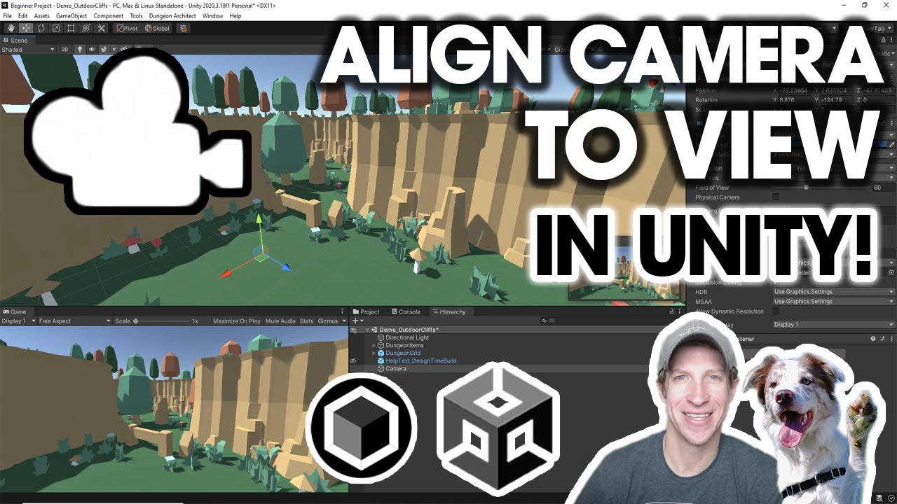 Quickly ALIGN CAMERAS to Your View In Unity! Unity Quick Tip