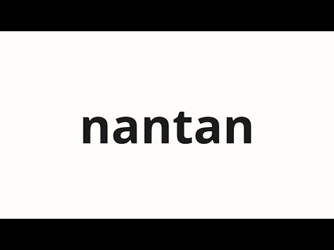 How to pronounce nantan | 南端 (Southern end in Japanese)