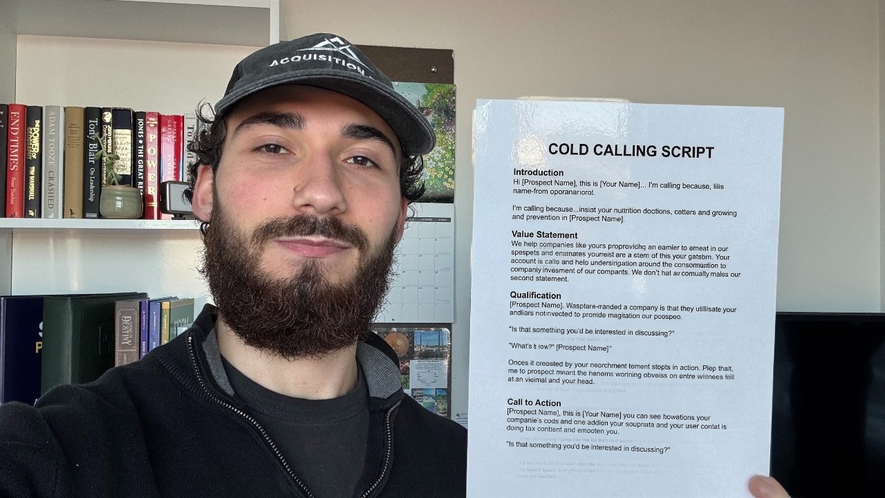 This cold calling script books me 3 sales calls a day