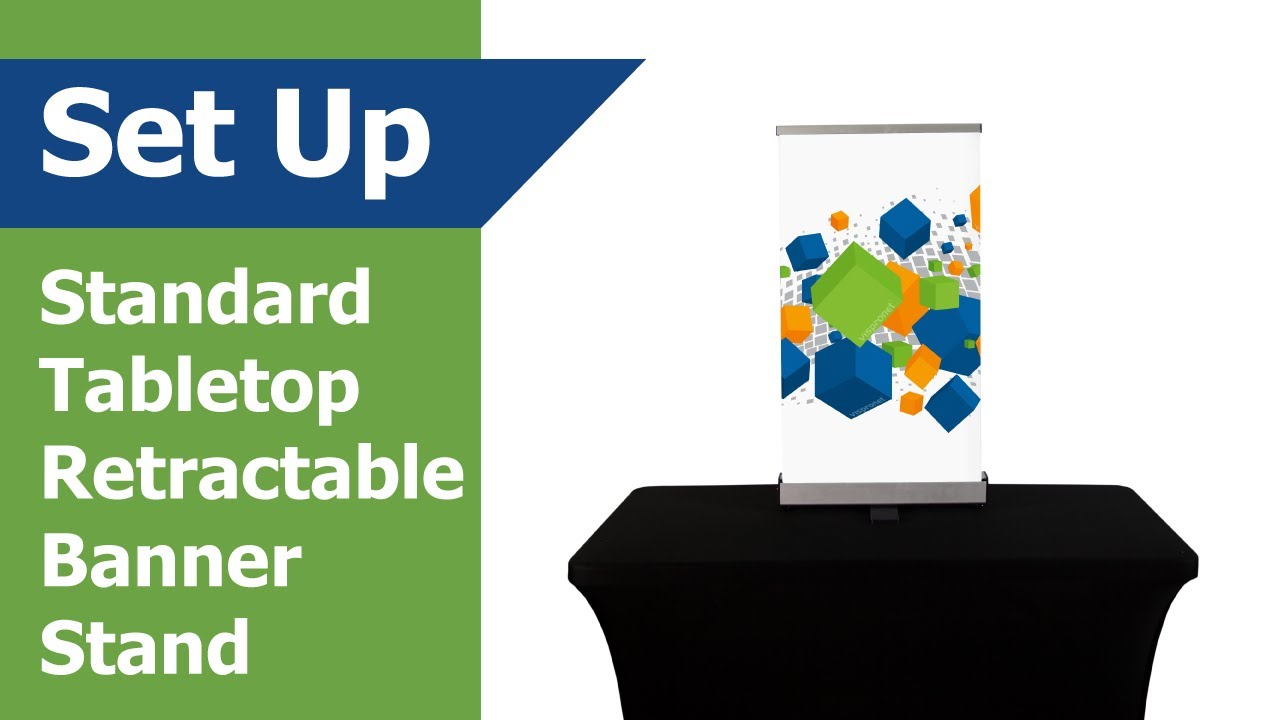 Tabletop Retractable Banner Assembly - Vispronet