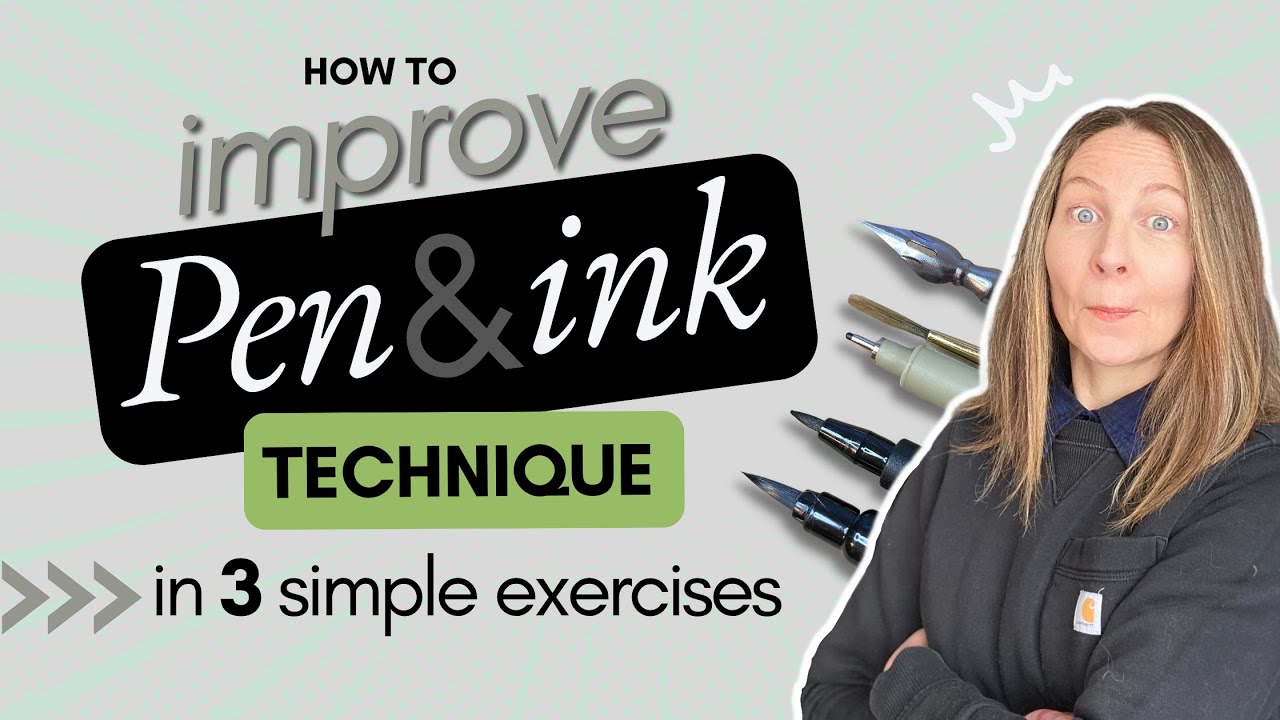 Improve pen and ink technique in 3 simple exercises