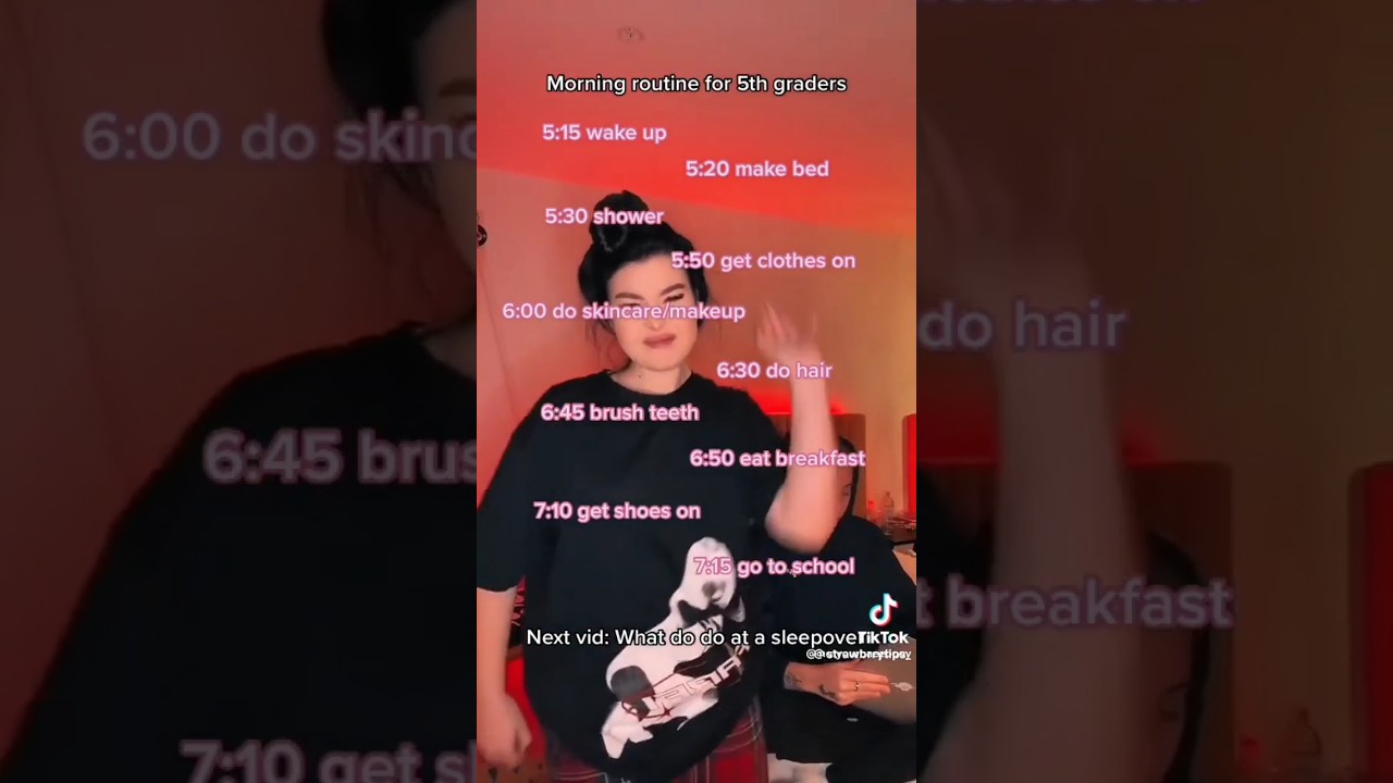 morning routine for 5th graders♡