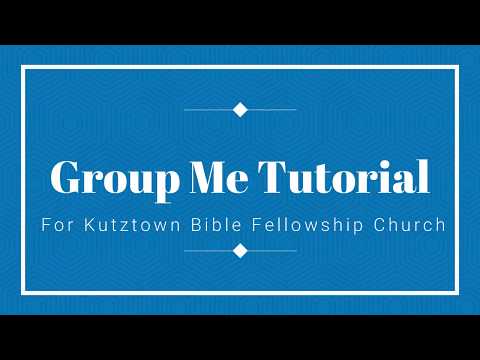Group Me Tutorial