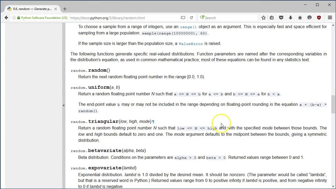 import Statements & Generating Random Numbers in Python