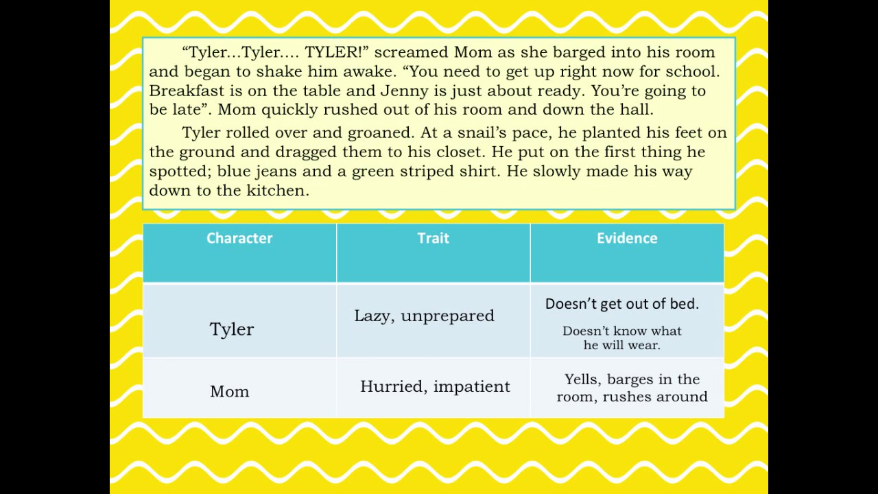 Inferencing Character Traits