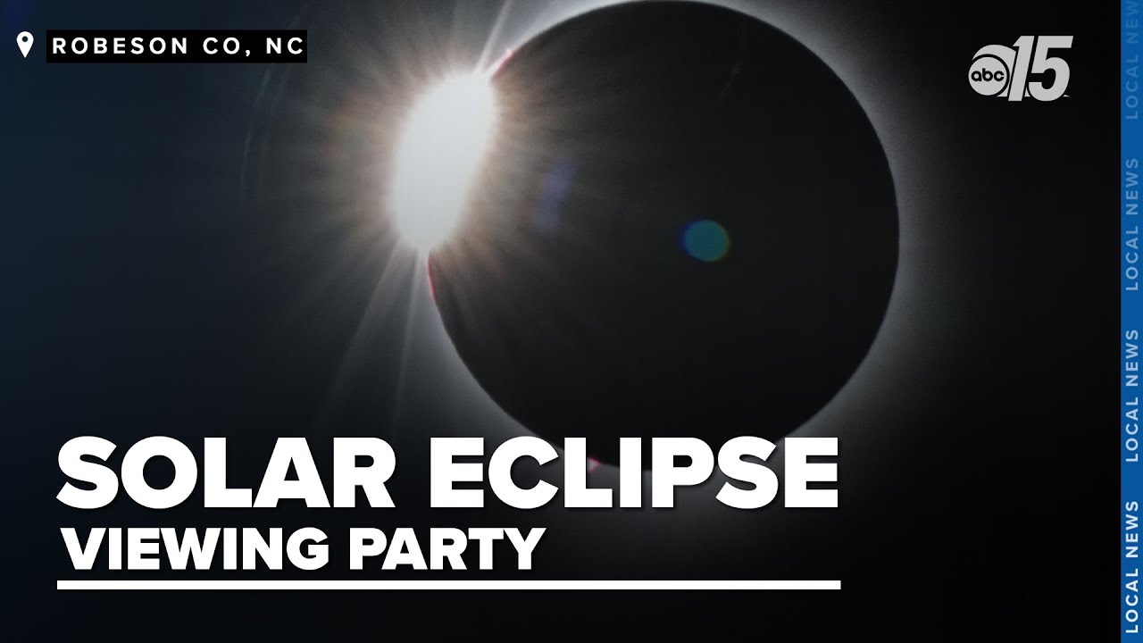 Robeson County college's solar eclipse viewing party attracts large crowd