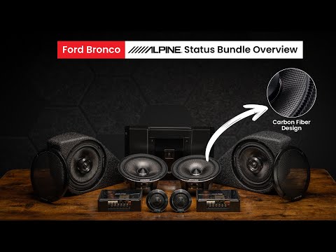 Alpine Status Series Plug & Play Full System Audio Bundle Upgrade | '21- Current Ford Bronco