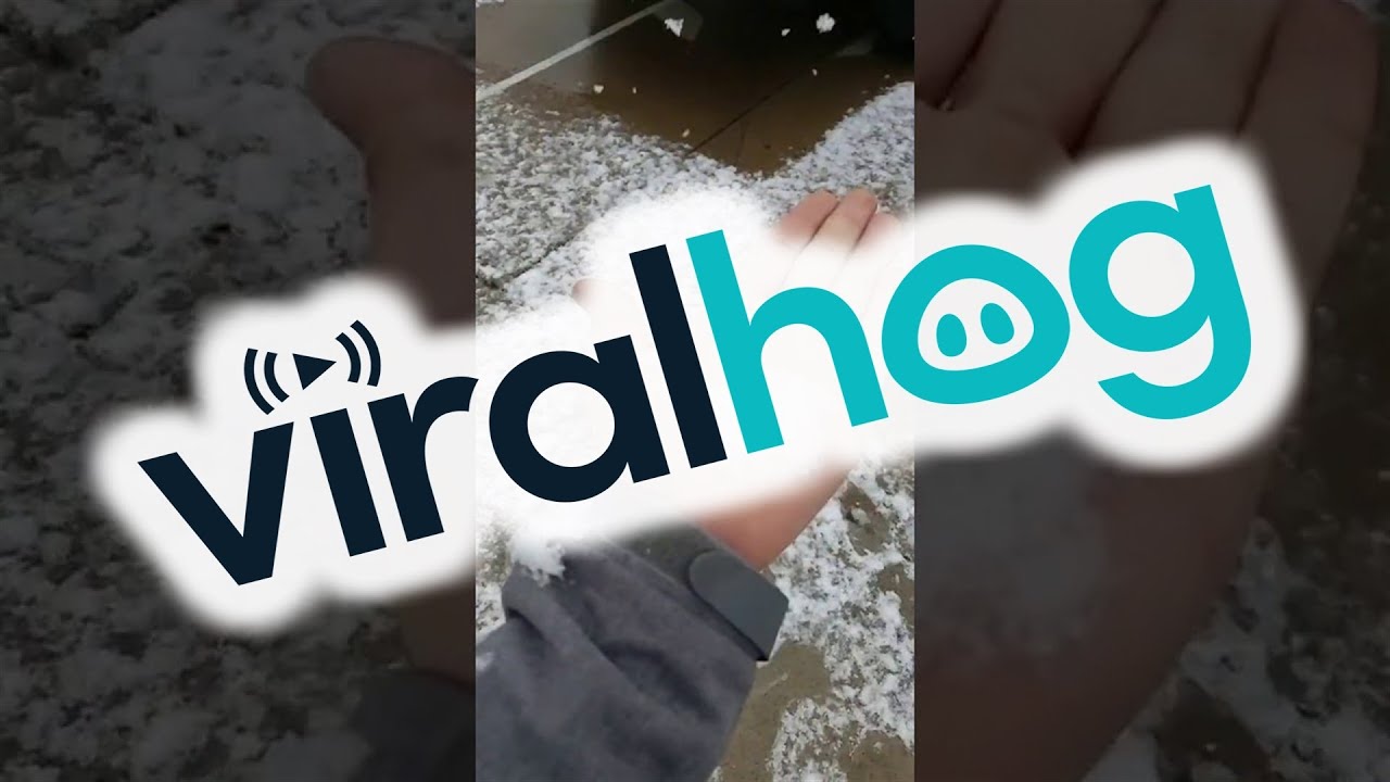 Giant Snowflakes Falling From Sky || ViralHog