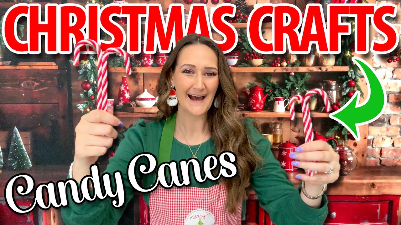 25 *BEST* Candy Cane Christmas Crafts, Decorations, Ornaments, & DIYs!  Dollar Tree DIYs 2025