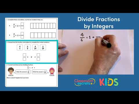 Year 6 Divide Fractions by Integers 2 Answer Video