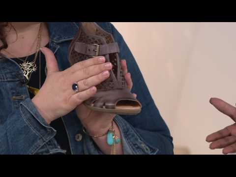 Earth Leather Peep-toe Heeled Sandals - Virgo on QVC