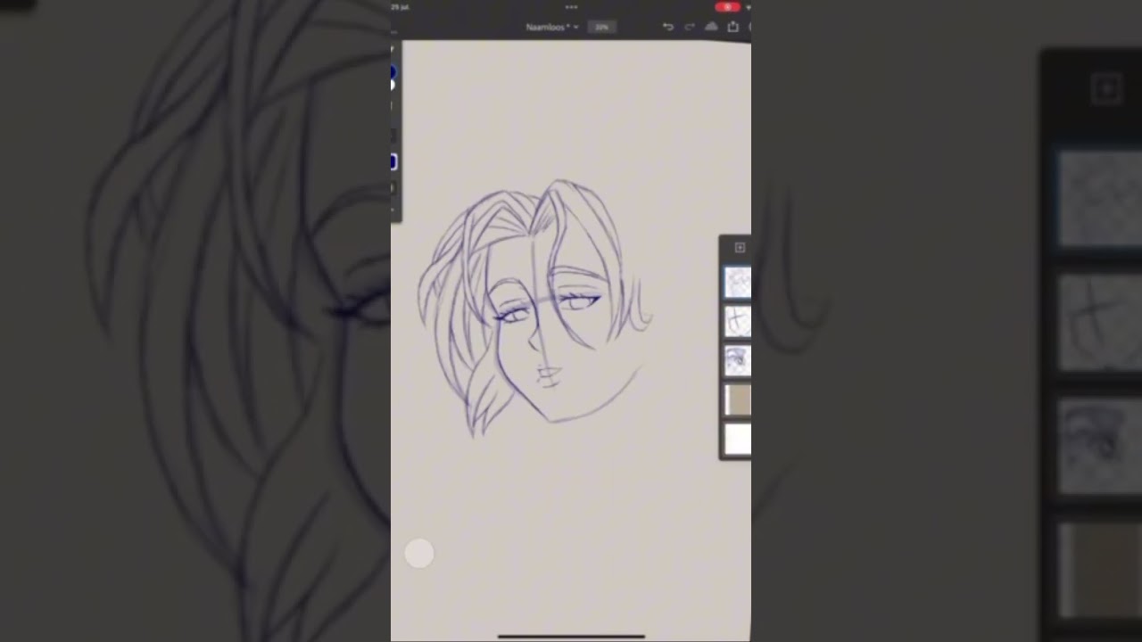 face sketch drawing practice Rough Sketch part 38