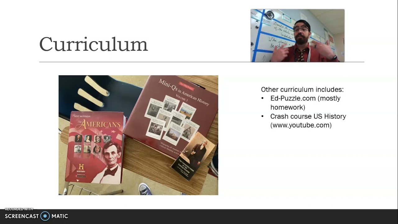 8th grade US History Open House