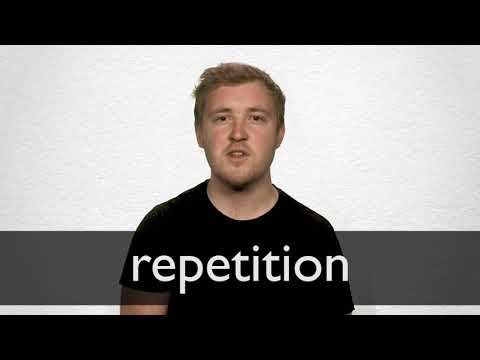 How to pronounce REPETITION in British English
