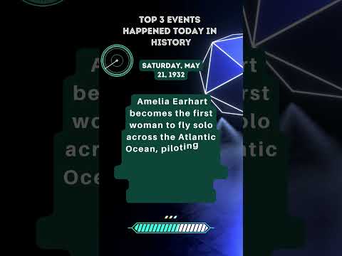 Top 3 events happened today in history: 21st May: #shorts #ameliaearhart #rajivgandhi