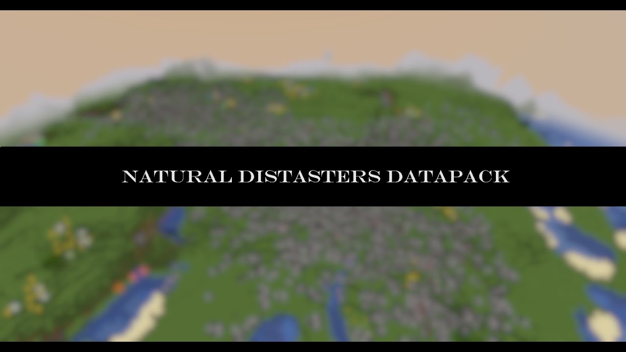 Minecraft Natural Disasters datapack - Earthquake