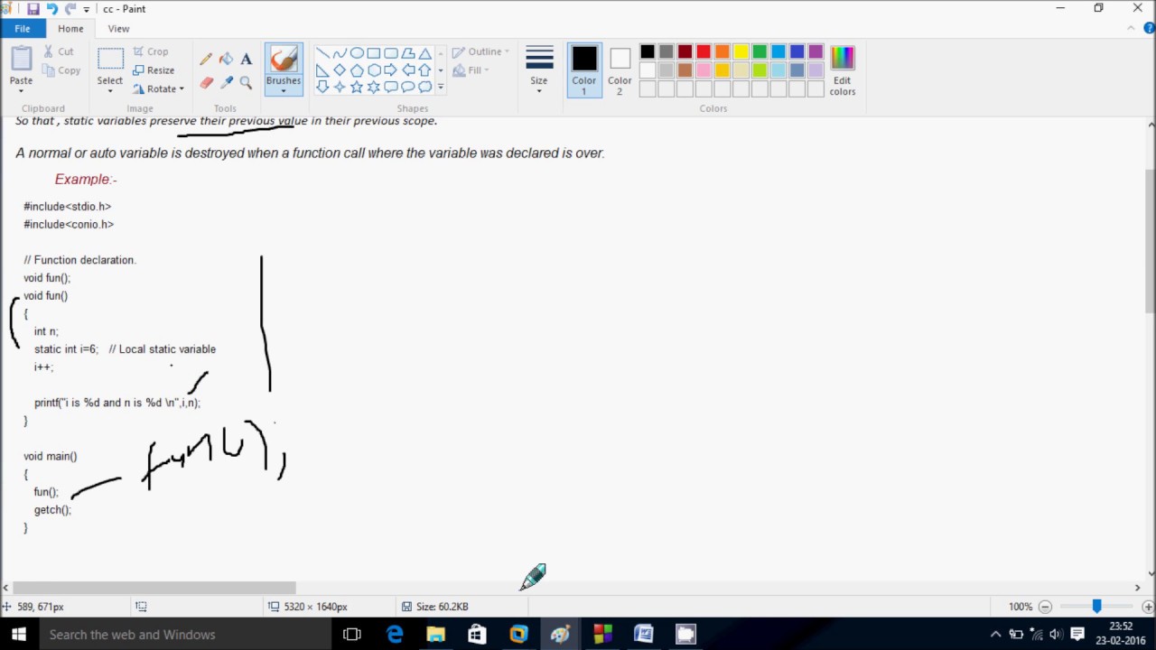 Static Variables in C Programming