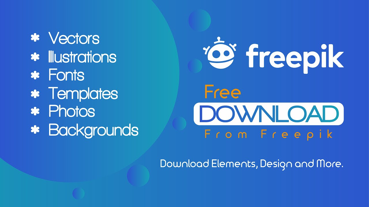 How To download free elements, design etc from Freepik