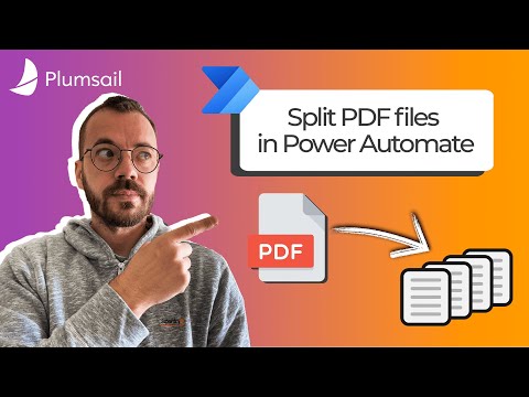 How to split PDF files in Power Automate