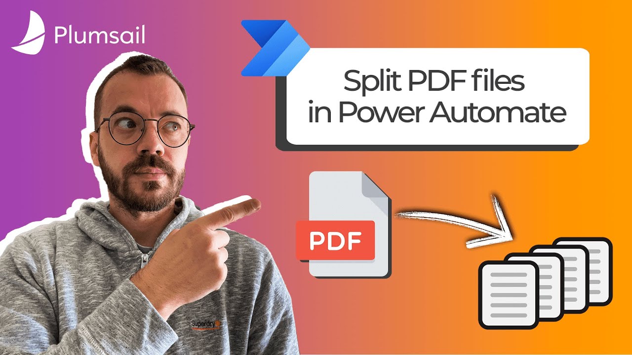 How to split PDF files in Power Automate