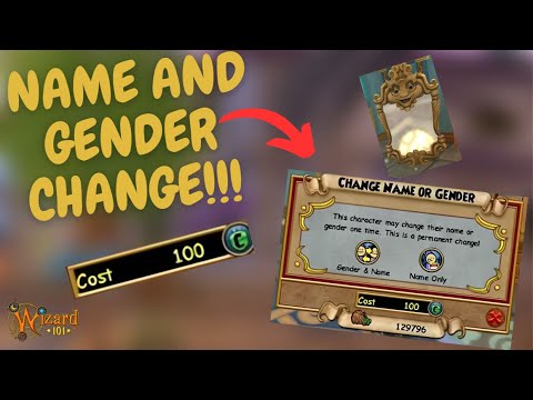 Wizard101: Name AND Gender Change is COMING!!!