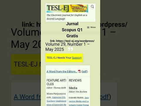 Jurnal Scopus Q1 Gratis
