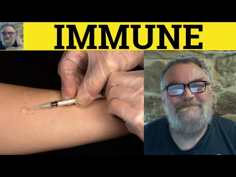 🔵 Immune Meaning - Immune Definition - Immunity Definition - CAE Adjectives Immune Immunity Immunize
