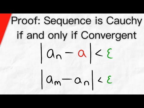 Sequence is Cauchy if and only if it Converges Video Lecture ...