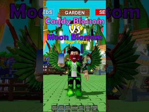 Candy Blossom VS Moon Blossom! Which seed Is better? #growagarden #roblox