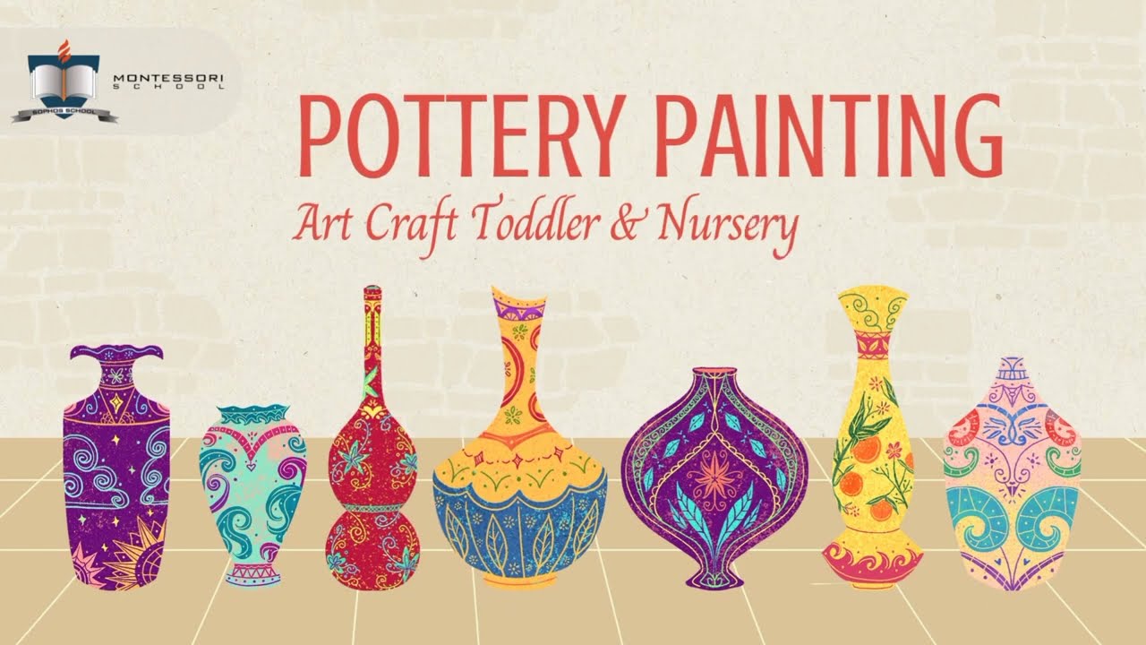 Toddler & Nursary Art Craft - Pottery Painting