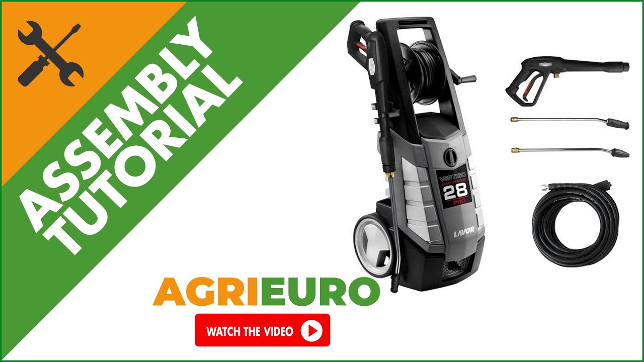 Lavor Vertigo 28 Pro Cold Water Pressure Washer -180 bar - Assembly tutorial