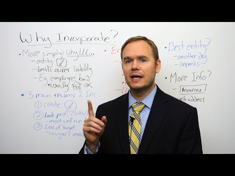 Why Incorporate