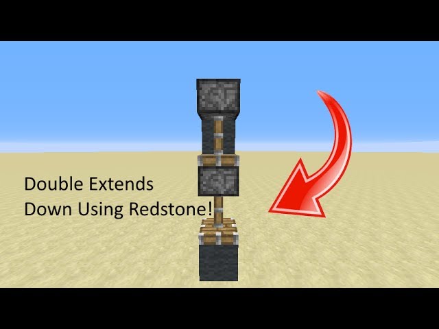 Downwards Double Piston Extender [1.12] Minecraft Map