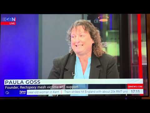 GB news interview with Paula Goss – Rectopexy mesh victims and support